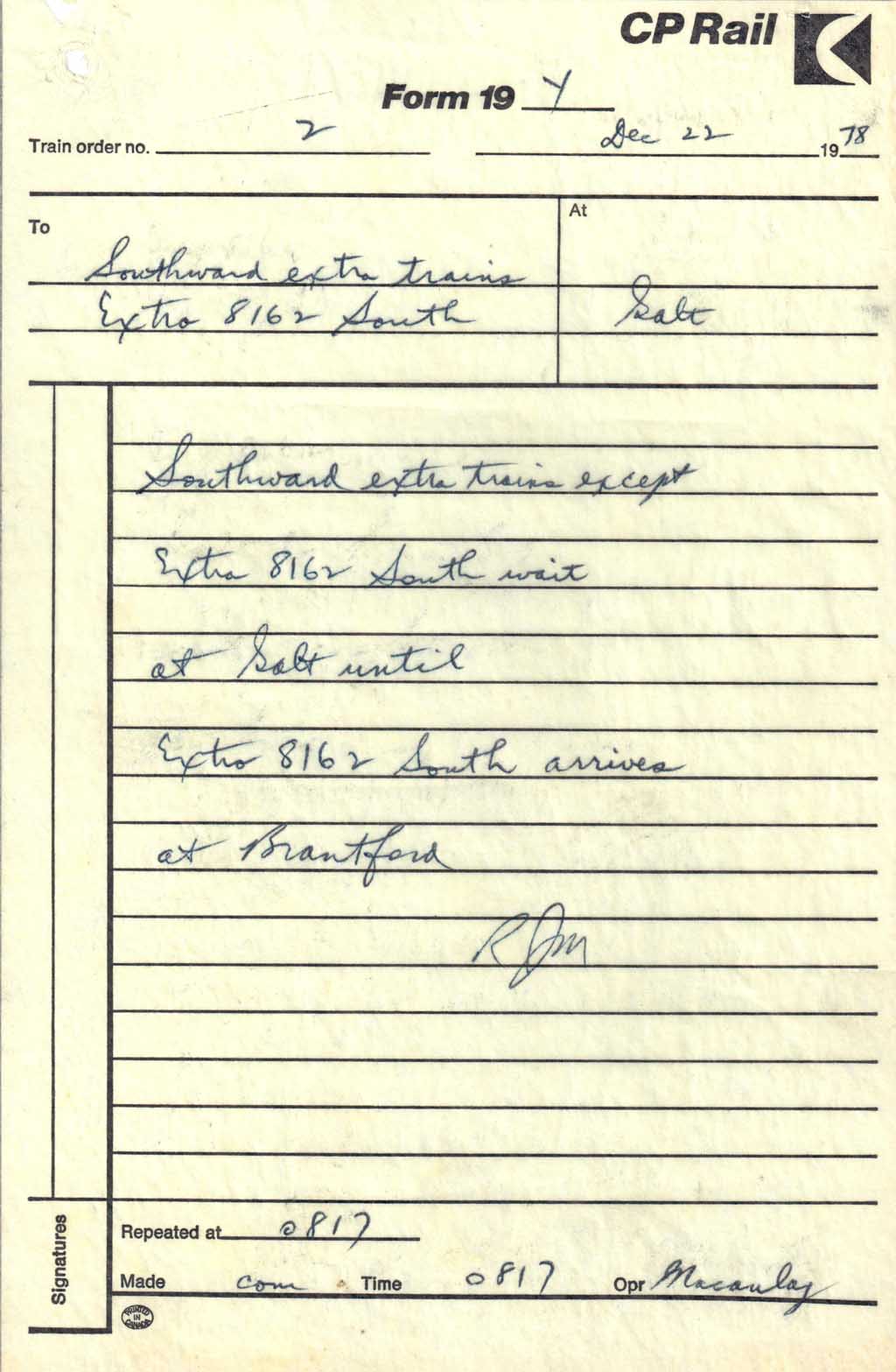 Canadian Pacific Railway (CP) Locomotive